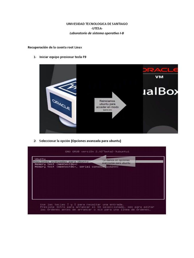PRACTICA-4 Recuperar Clave Root Linux | PDF