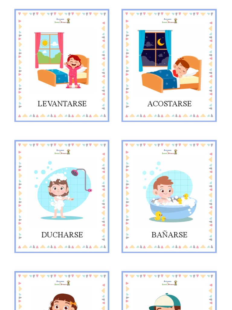 Tarjetas Rutinas Diarias | PDF