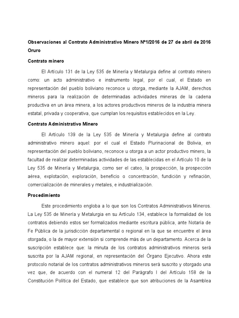 BRIAN ANGLES ROQUE Trabajo Final | PDF | Minería | Derecho laboral