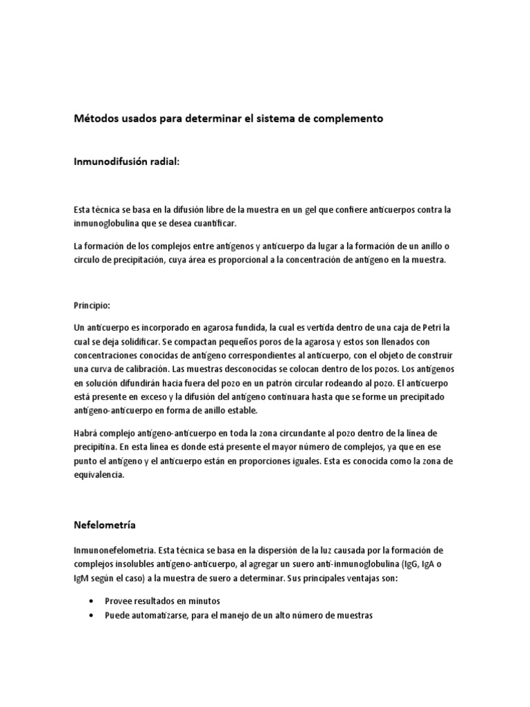 Sistema de Complemento | PDF | Sistema complementario | Anticuerpo