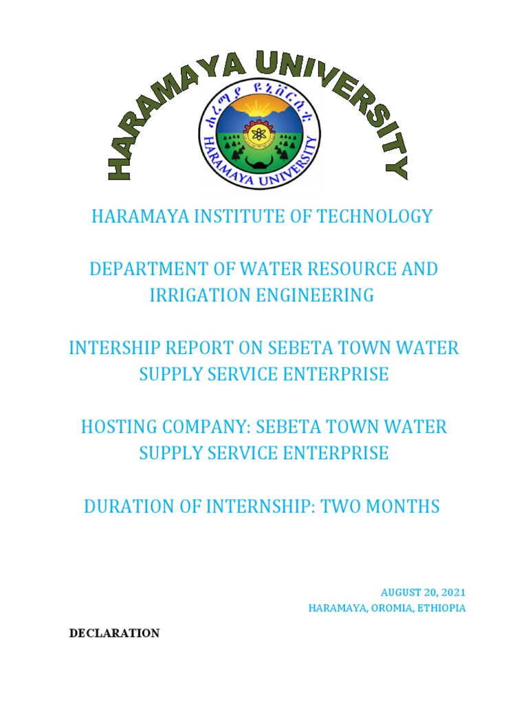 Dereje Bayisa | PDF | Water | Reservoir
