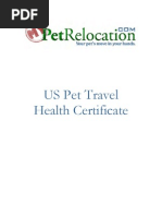 U.S. DOT Service Animal Air Form | PDF | Animals And Humans