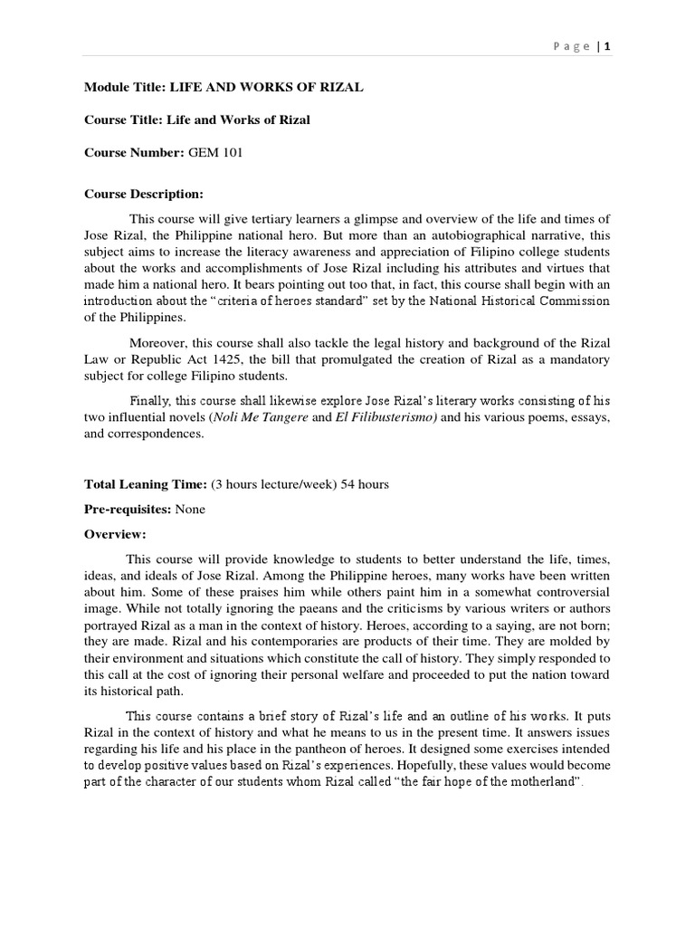 GEM 101 Module 1 | PDF | Philippines