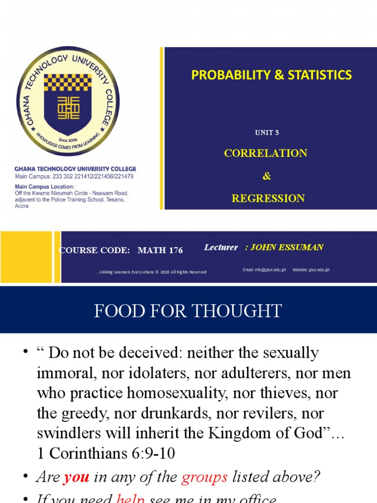 Correlation and Regression | Download Free PDF | Correlation And Dependence | Scientific Modeling