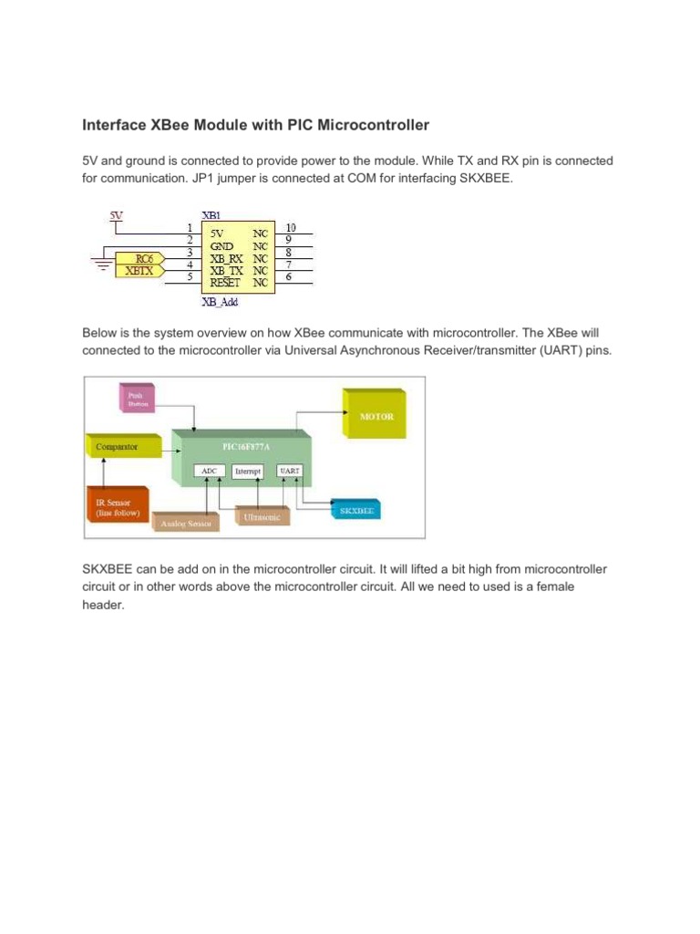 Interface XBee Module With PIC Microcontroller | PDF | Computers