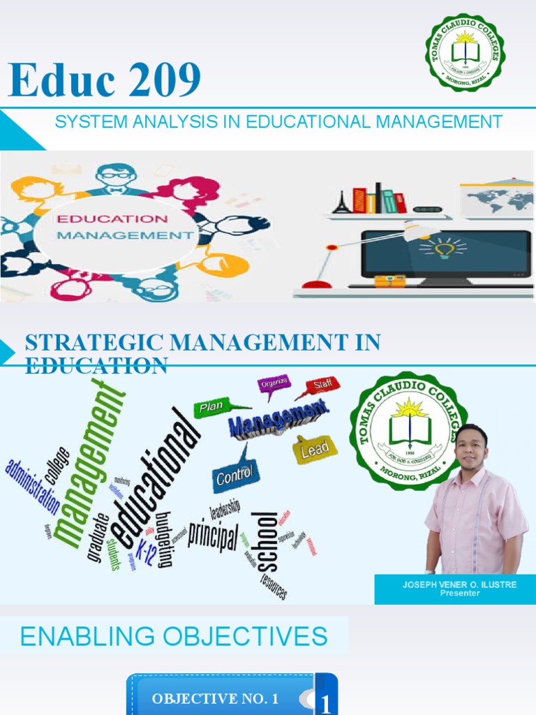 Educ 209: System Analysis in Educational Management | PDF | Strategic Management | Goal