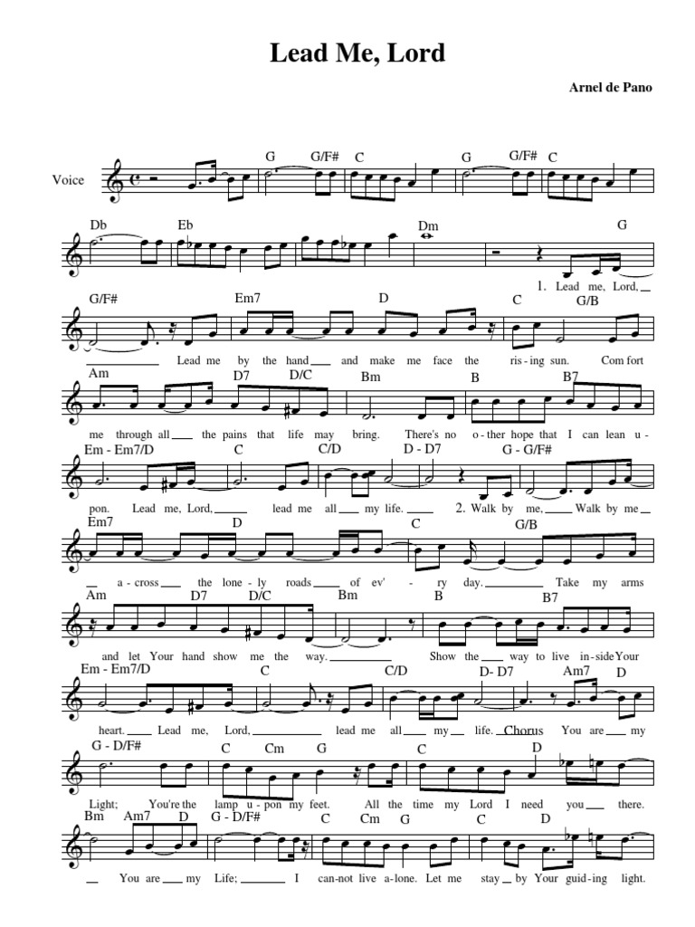 Lead Me Lord Guitar Chords