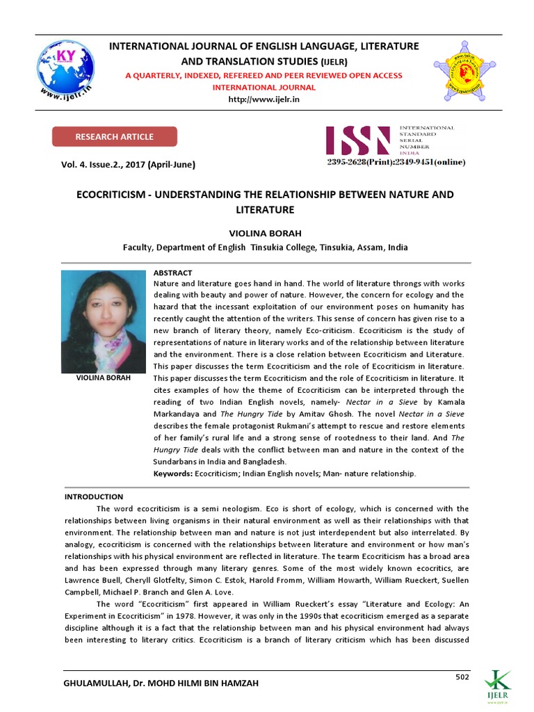 502-505 Violina Borah | PDF | Ecocriticism | Nature