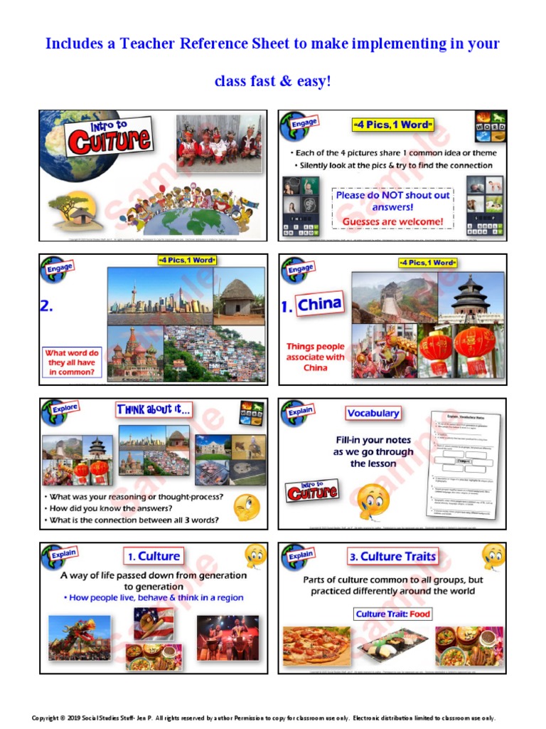 Includes A Teacher Reference Sheet To Make Implementing in Your Class ...