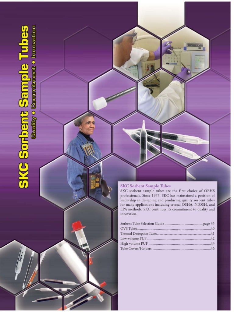 SKC Sorbent Sample Tubes | PDF | Adsorption | Refrigerator