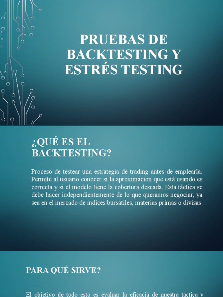 Pruebas de Backtesting y Stress Testing | PDF | Estrés (biología) | Bancos