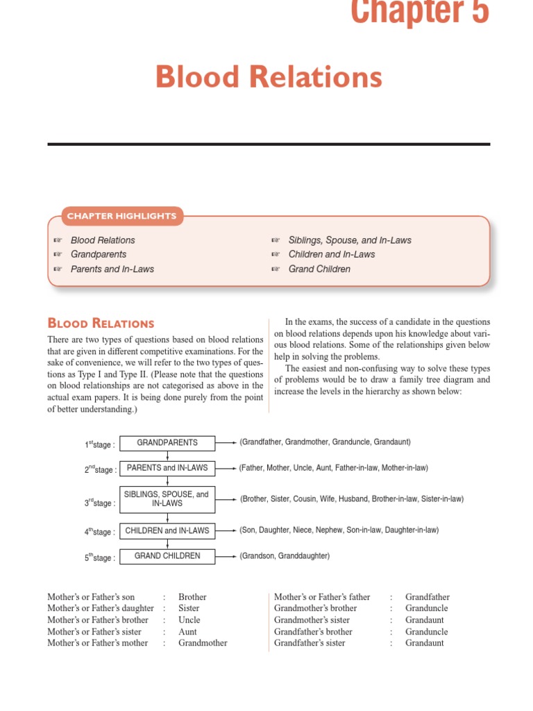 5 Blood Relation | PDF | Family | Grandparent