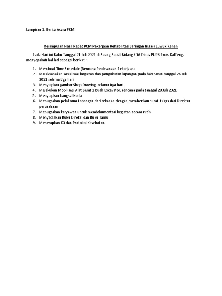 Kesimpulan PCM | PDF