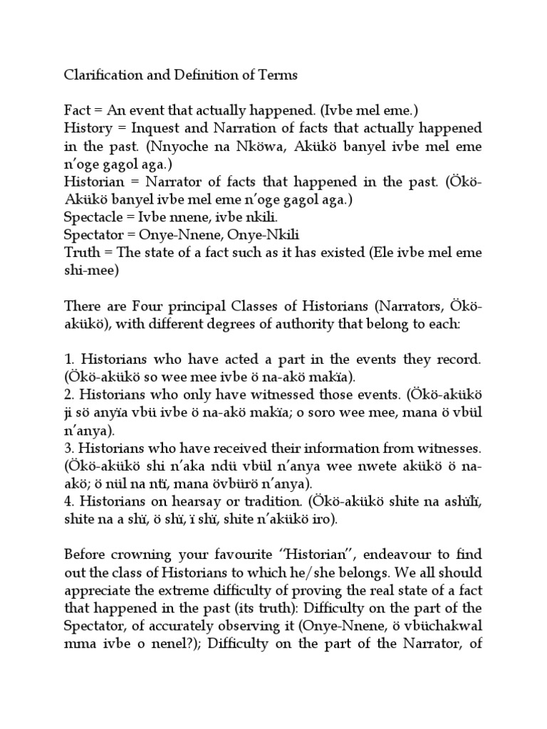 There Are Four Principal Classes of Historians | PDF