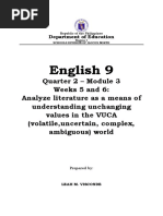 English 9 Q2 Module 5 | PDF | Narrative | Learning