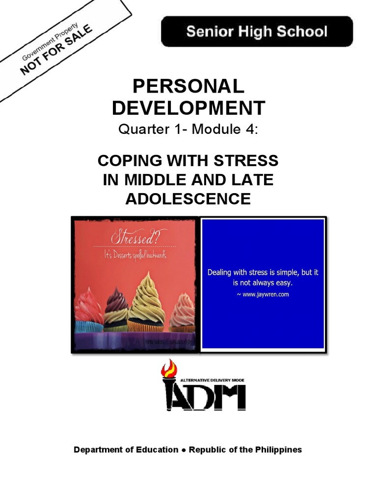 Personal Development: Coping With Stress in Middle and Late Adolescence ...