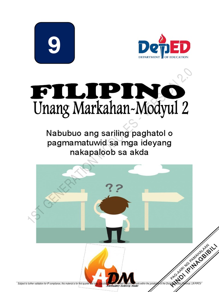 Fil9 Q1 Mod2-Final | PDF