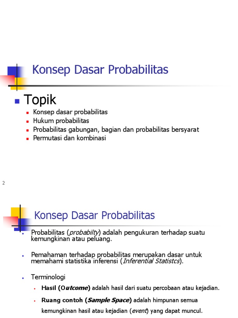 Konsep Dasar Probabilitas | PDF
