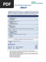 Mini Nutritional Assessment - MNA | PDF | Índice de masa corporal ...