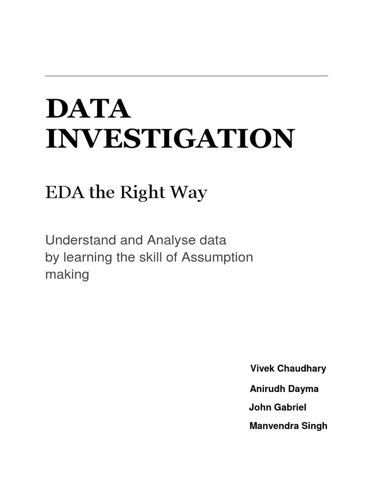 EDA Techniques for Effective Data Analysis | PDF | P Value | Sampling ...