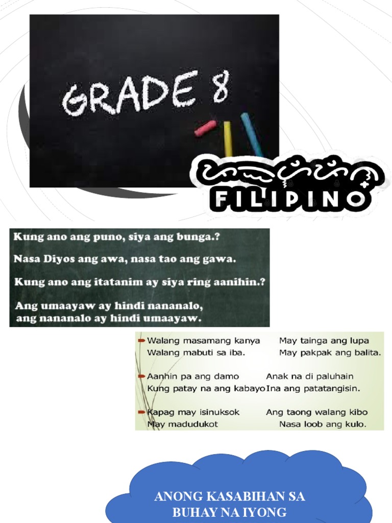 Grade 8-Quarter 1 Week 1 | PDF