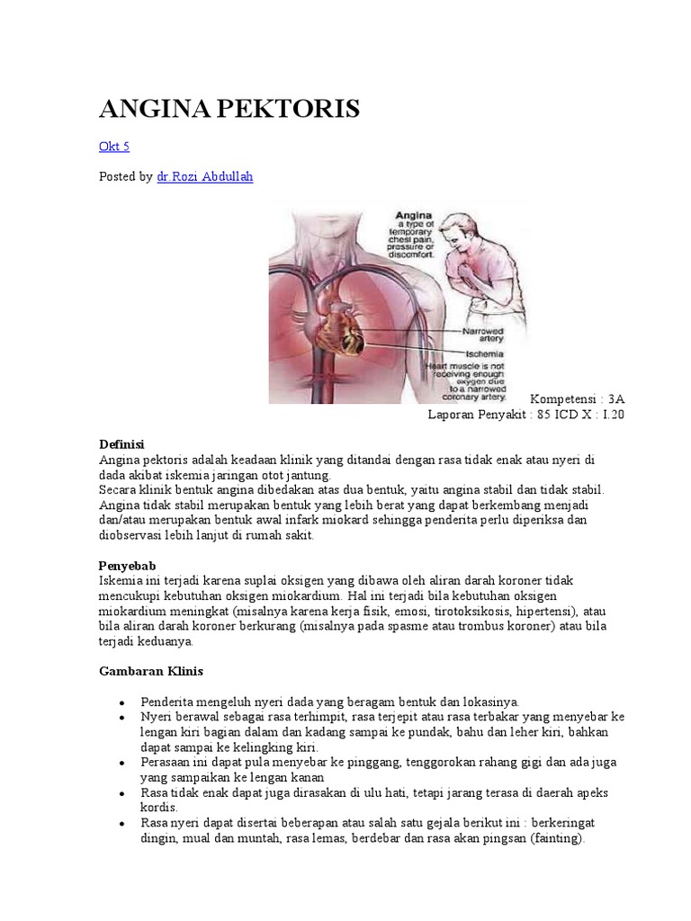 Angina Pektoris | PDF