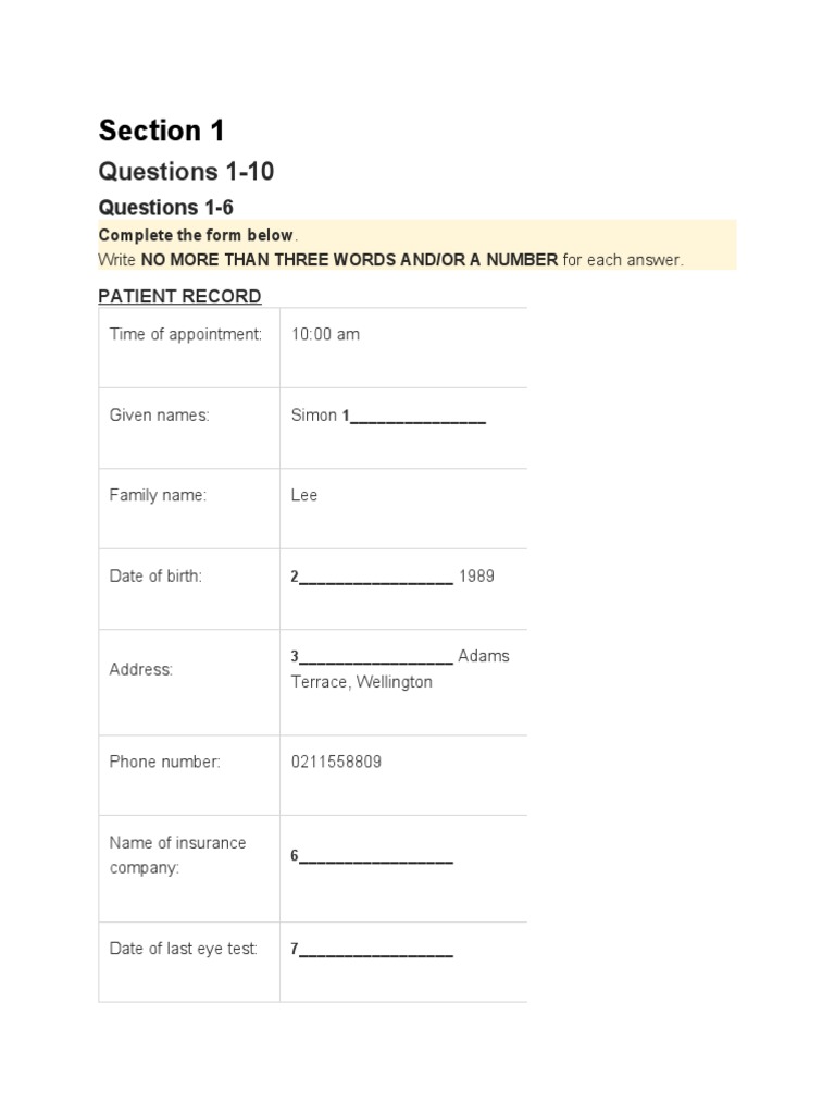Section 1: Questions 1-10 | PDF | Rice