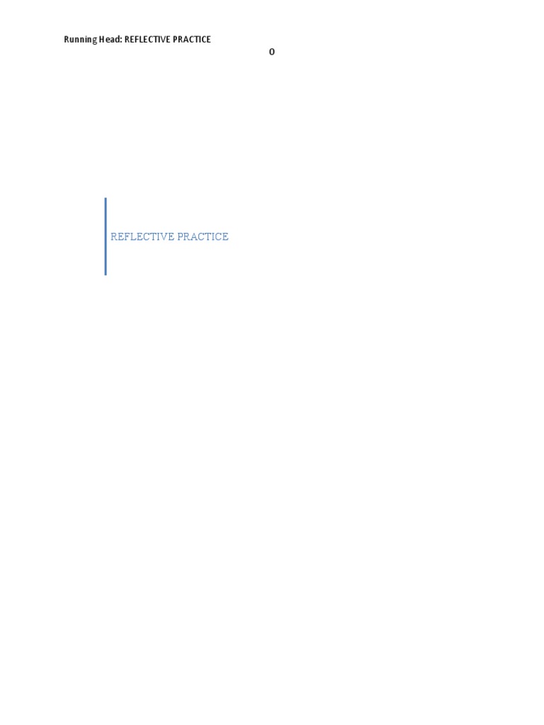 Applying Critical Reflective Practice 1741644 | PDF | Learning Styles ...