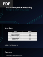 Seminar - NEUROMORPHIC COMPUTING | PDF | Computing | Algorithms