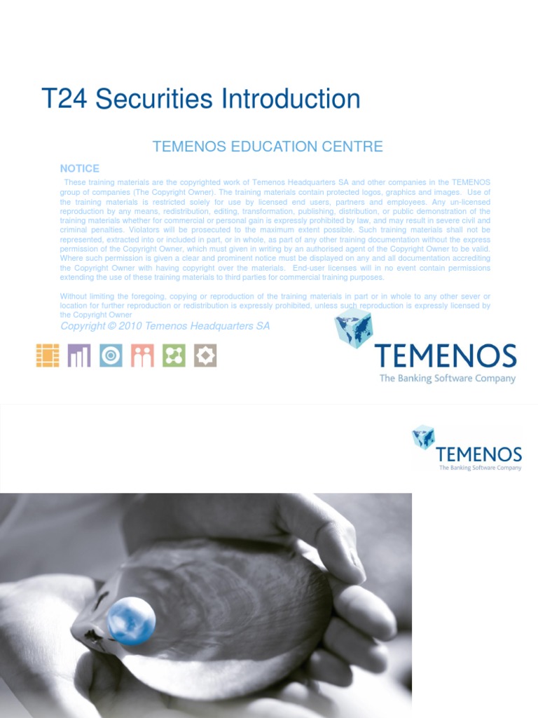 T24 Securities Introduction | PDF | Bonds (Finance) | Discounting