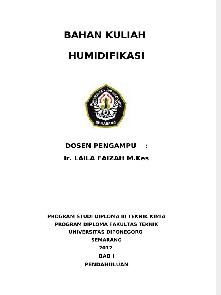 Modul Humidifikasi | PDF