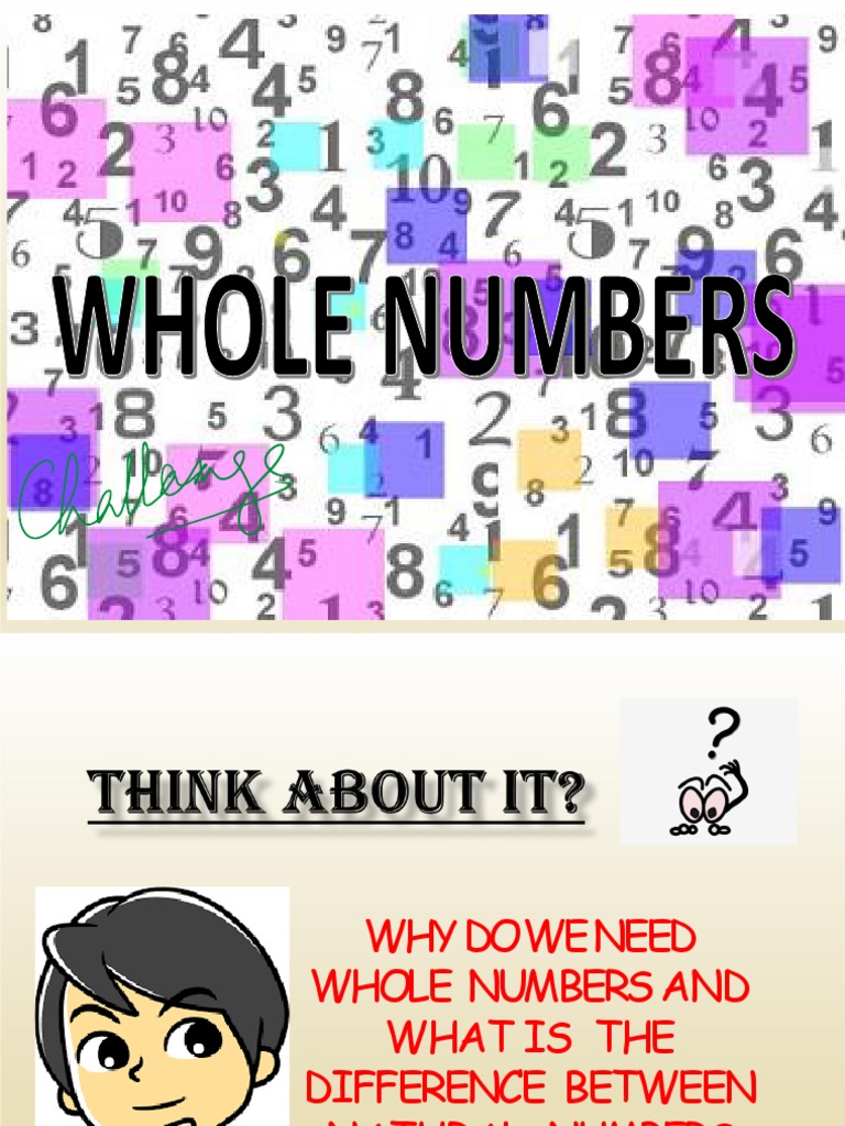 1 - Whole Numbers | PDF | Natural Number | Mathematical Notation
