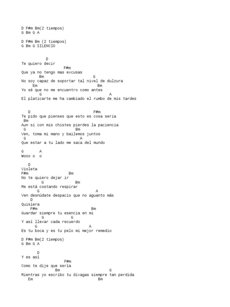 Acordes Violeta | PDF