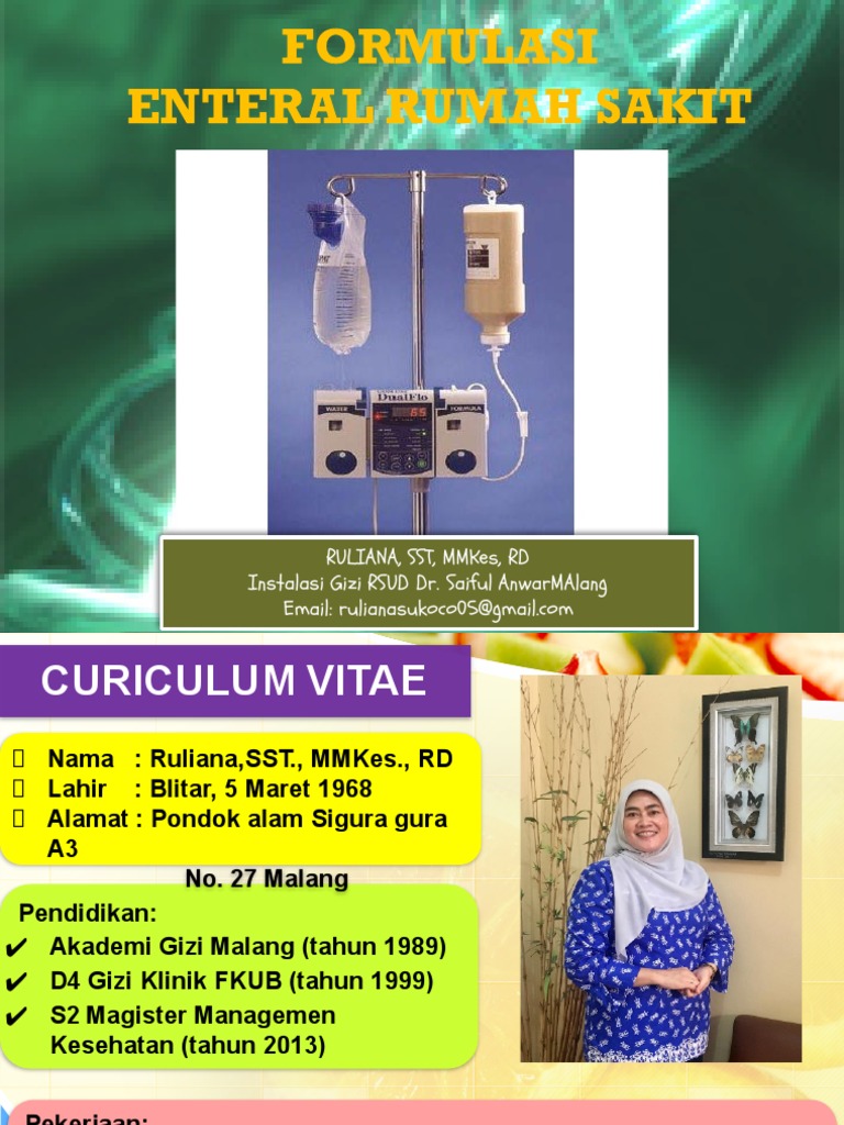 Formulasi Enteral Rumah Sakit | PDF