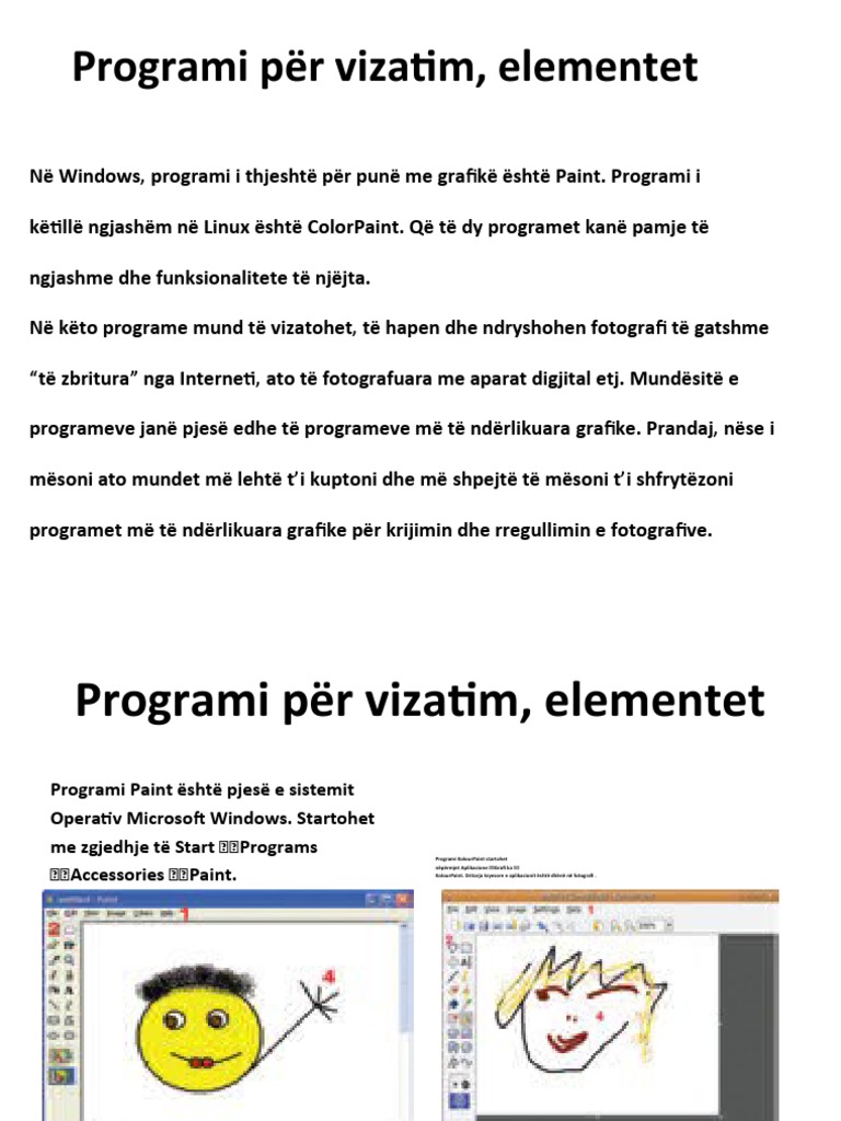 Programi Për Vizatim Paint-GNU | PDF