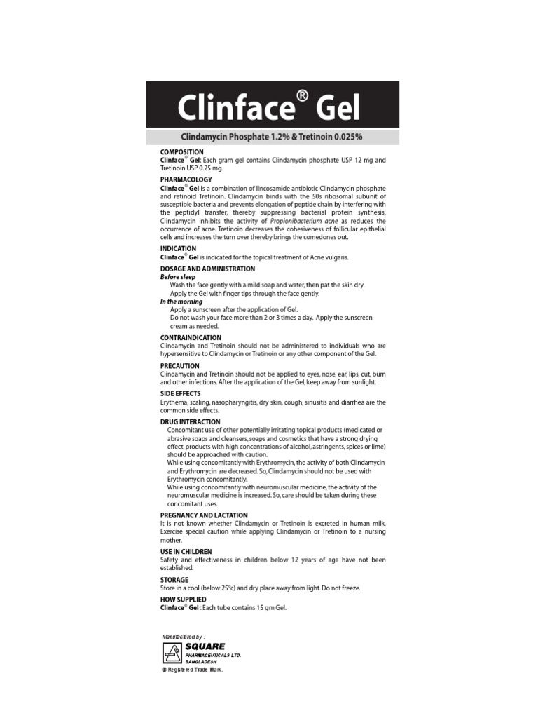An Overview of Clinface Gel: A Topical Acne Treatment Combining ...