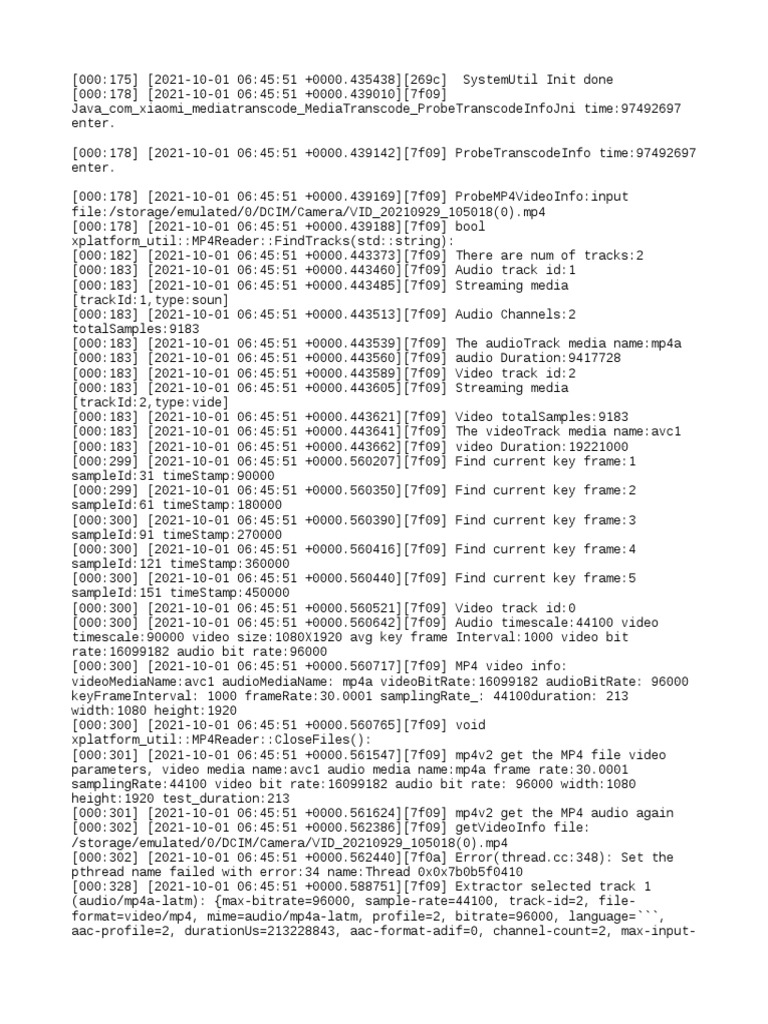 Trace | PDF | Codec | Data Compression