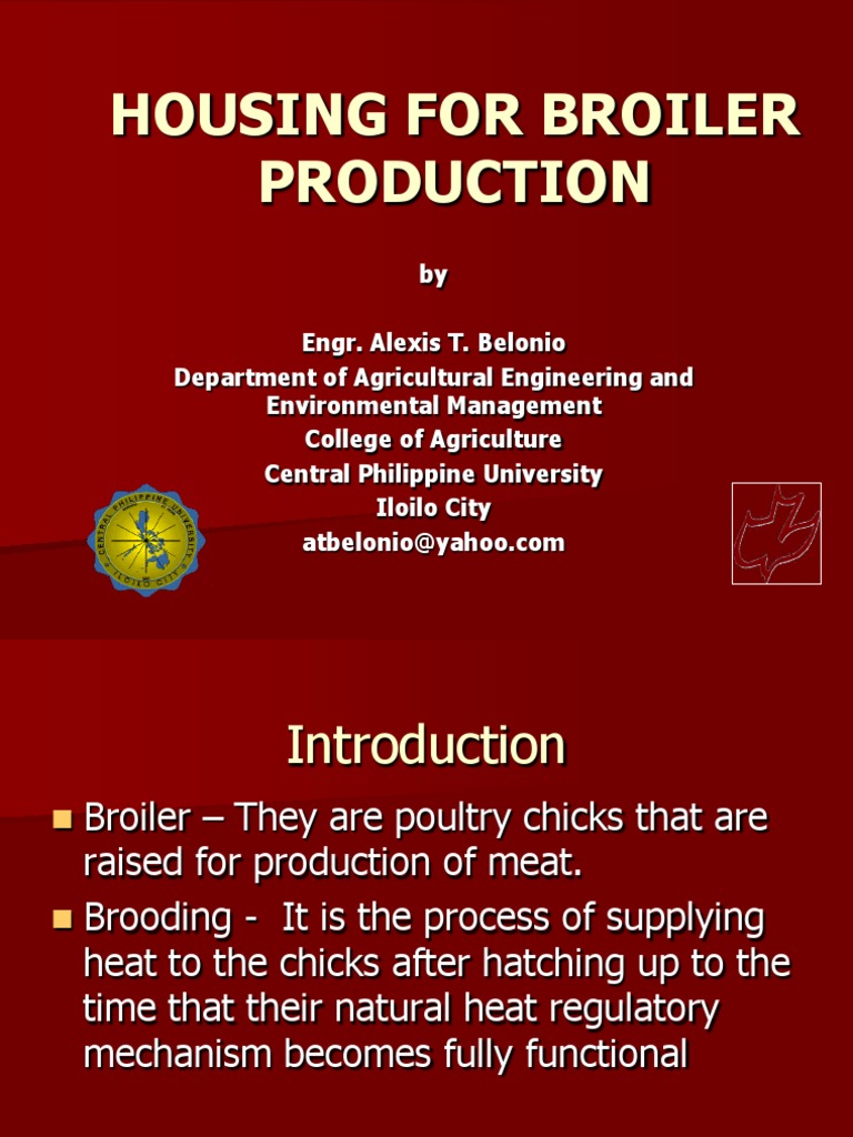 Chapter 08 - Broiler House | PDF | Birds | Poultry Farming