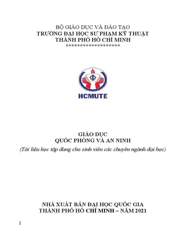 Giáo Trình GDQP - An Hp1 | PDF