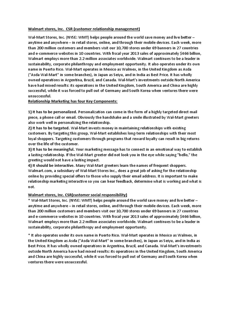 Walmart 2 | PDF | Market Segmentation | Walmart