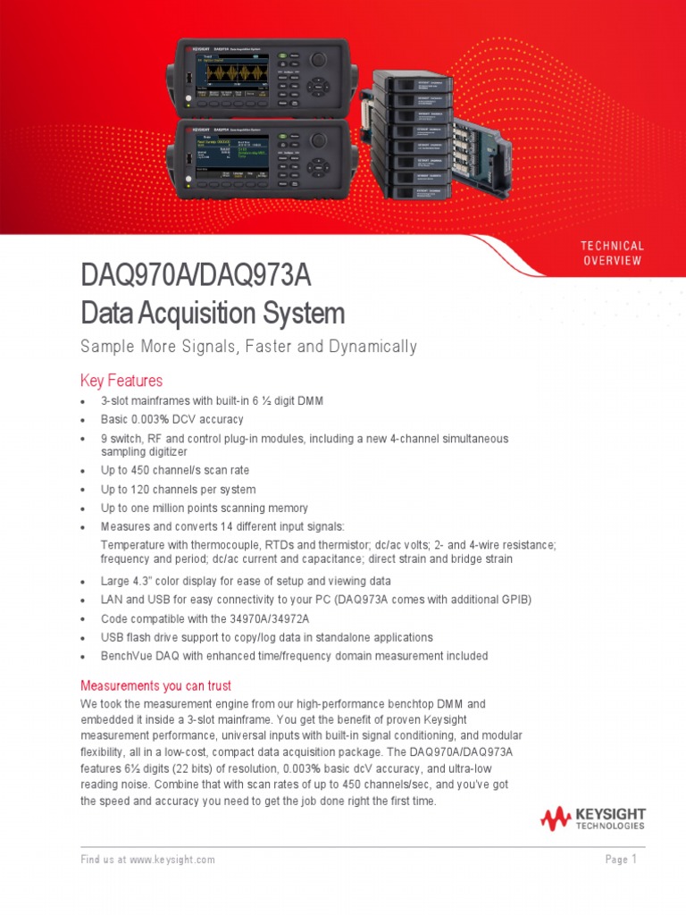 Keysight Technologies New DAQ System | PDF | Data Acquisition | World ...