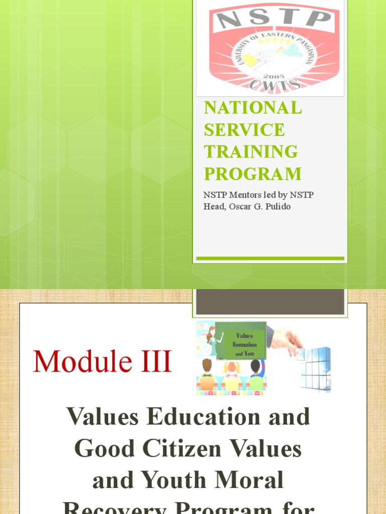 National Service Training Program: NSTP Mentors Led by NSTP Head, Oscar ...