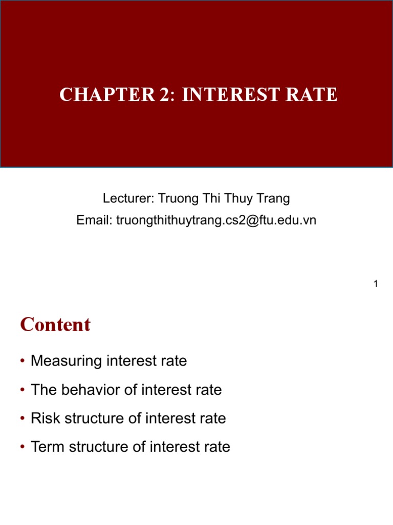 Chapter 2. Interest Rate | PDF | Yield Curve | Bonds (Finance)