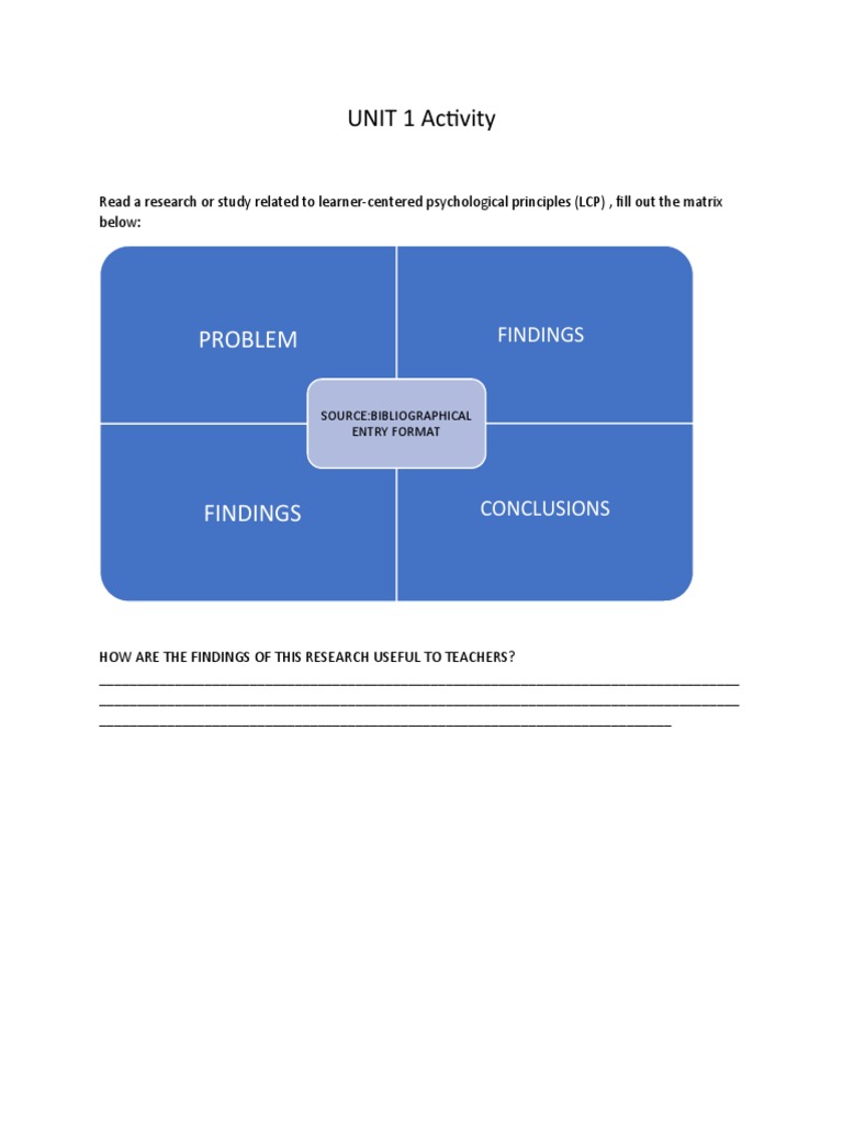 UNIT 1 Activity | PDF