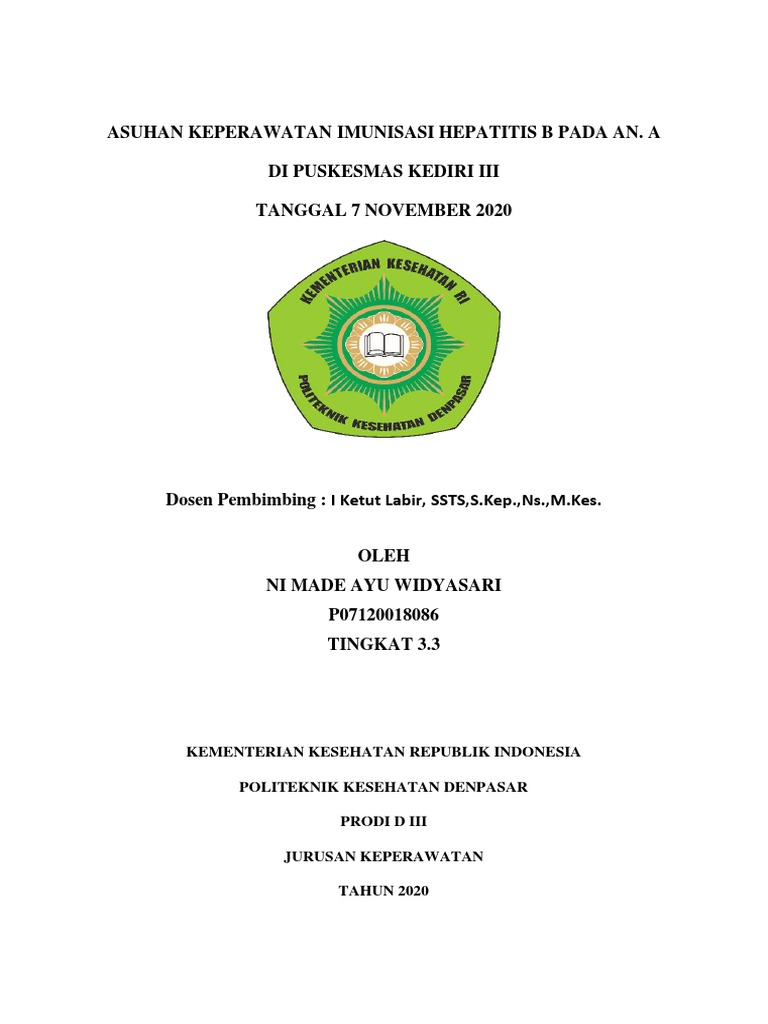 Askep Anak Sehat Hepatitis B Ayu Widyasari 8086 3.3 | PDF