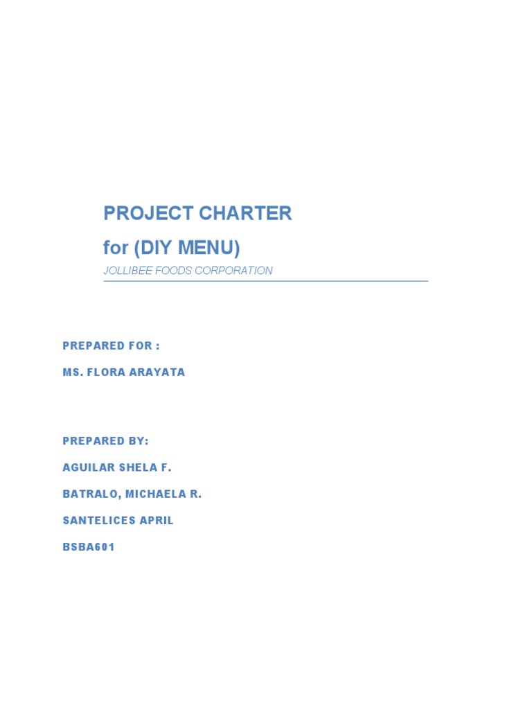 Project Charter Template 4 | PDF | Franchising | Project Management