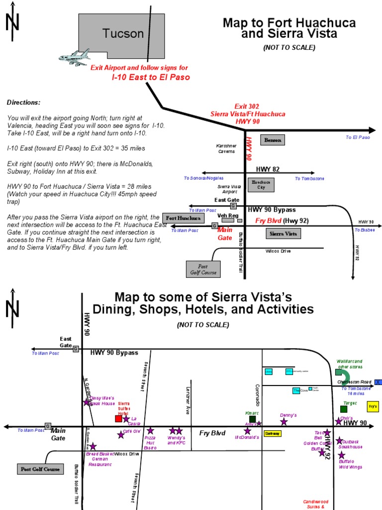 FT Huachuca Map References | PDF | Cochise County Conflict | Restaurants