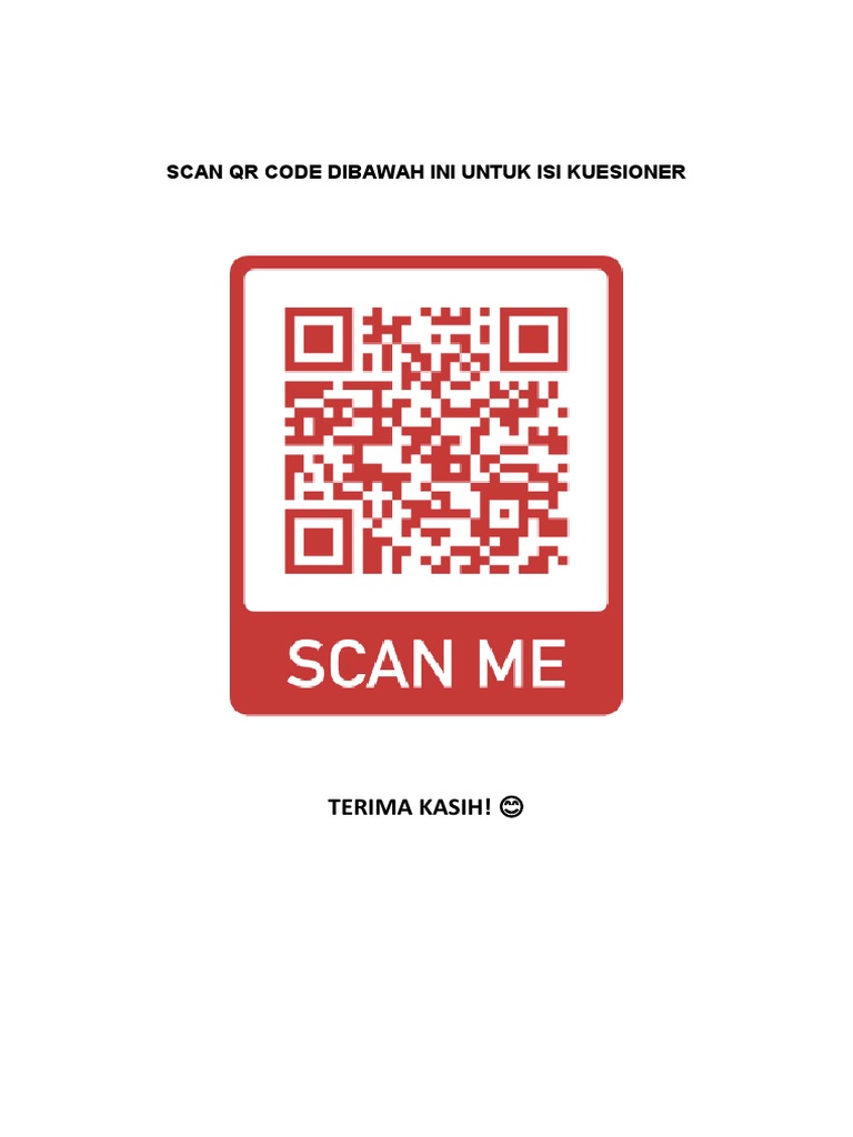 Scan QR Code Dibawah Ini Untuk Isi Kuesioner | PDF