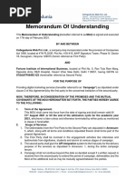 Memorandum of Understanding - For Purchase of Land/Site | PDF ...