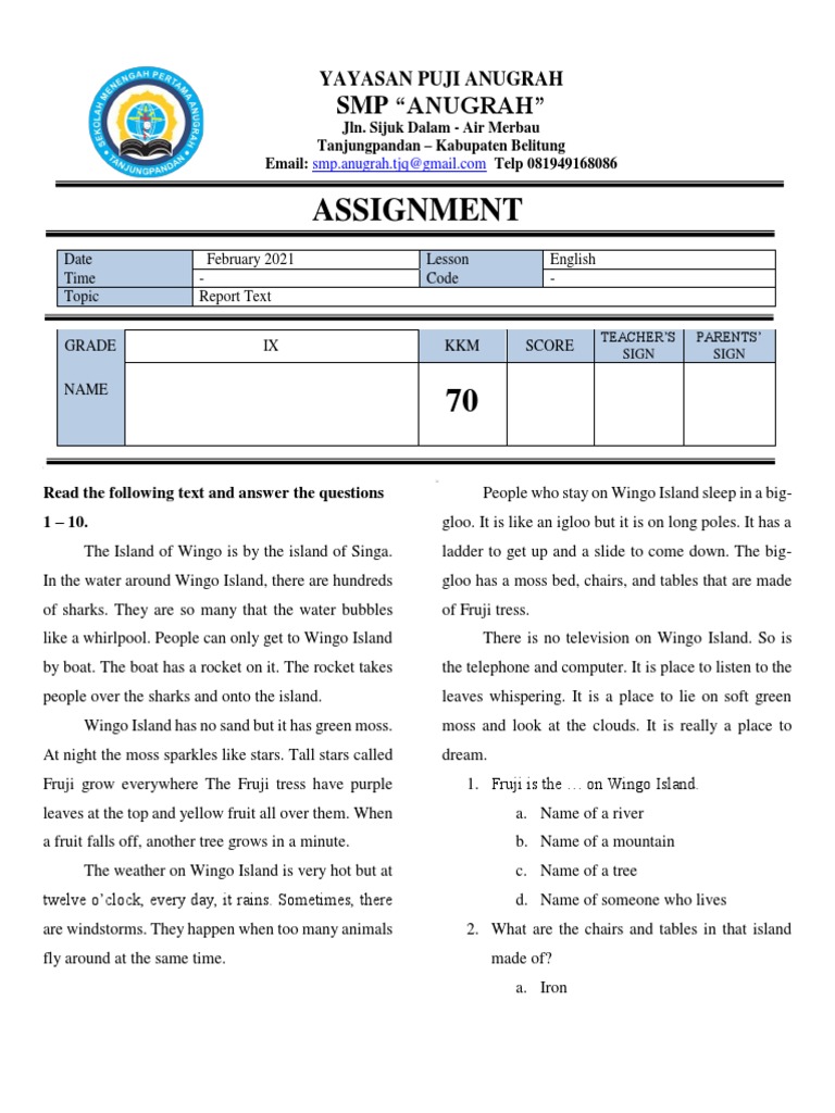 Report Text Exercise | PDF | Bacteria | Giraffe
